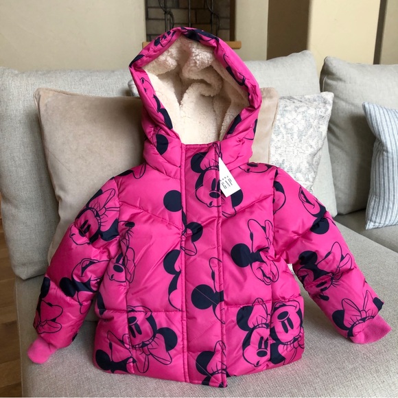 GAP | Jackets & Coats | Baby Gap Kids Minnie Mouse Puffer Coat 824m 2t ...